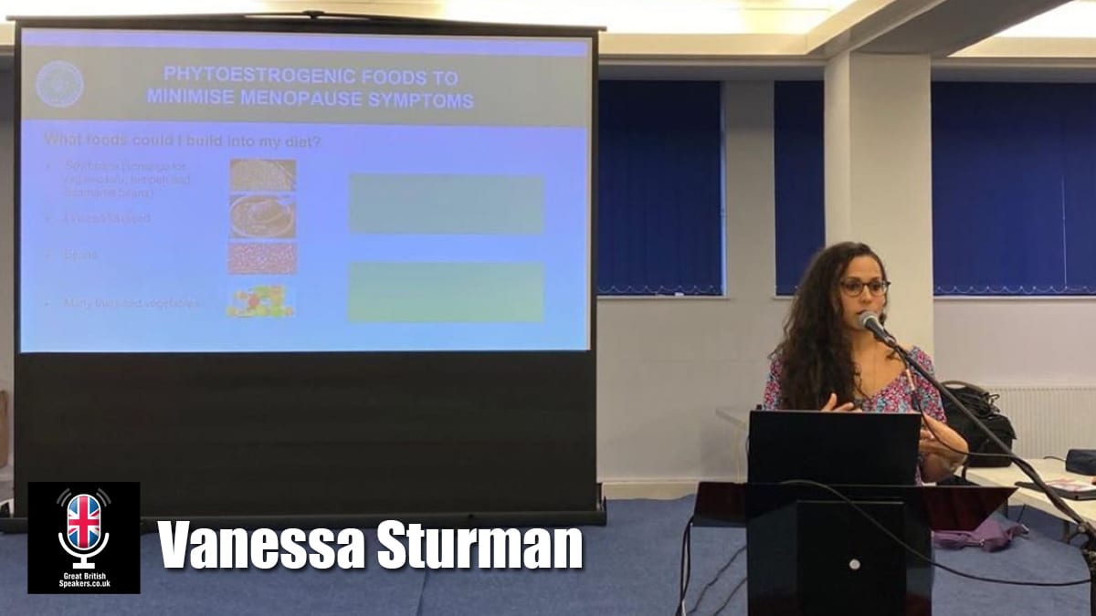 Health Coach Vanessa Sturman at Great British Speakers